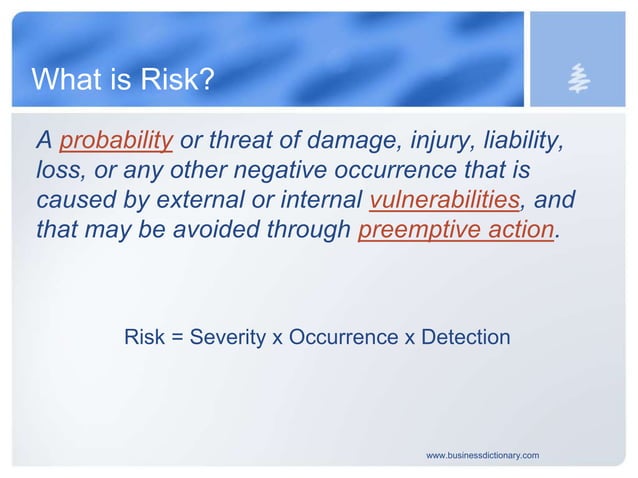 FMEA RCA Risk Management webinar | PPT