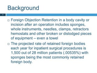 Fmea Sponge Retention Mpb 041710 | PPTX | Infectious Diseases ...