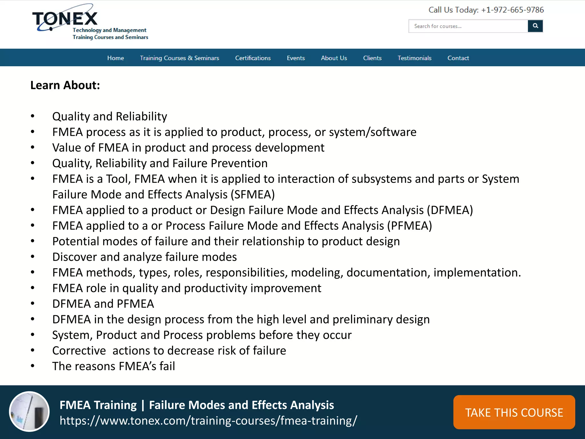 FMEA Training, Failure Modes and Effects Analysis | PPTX