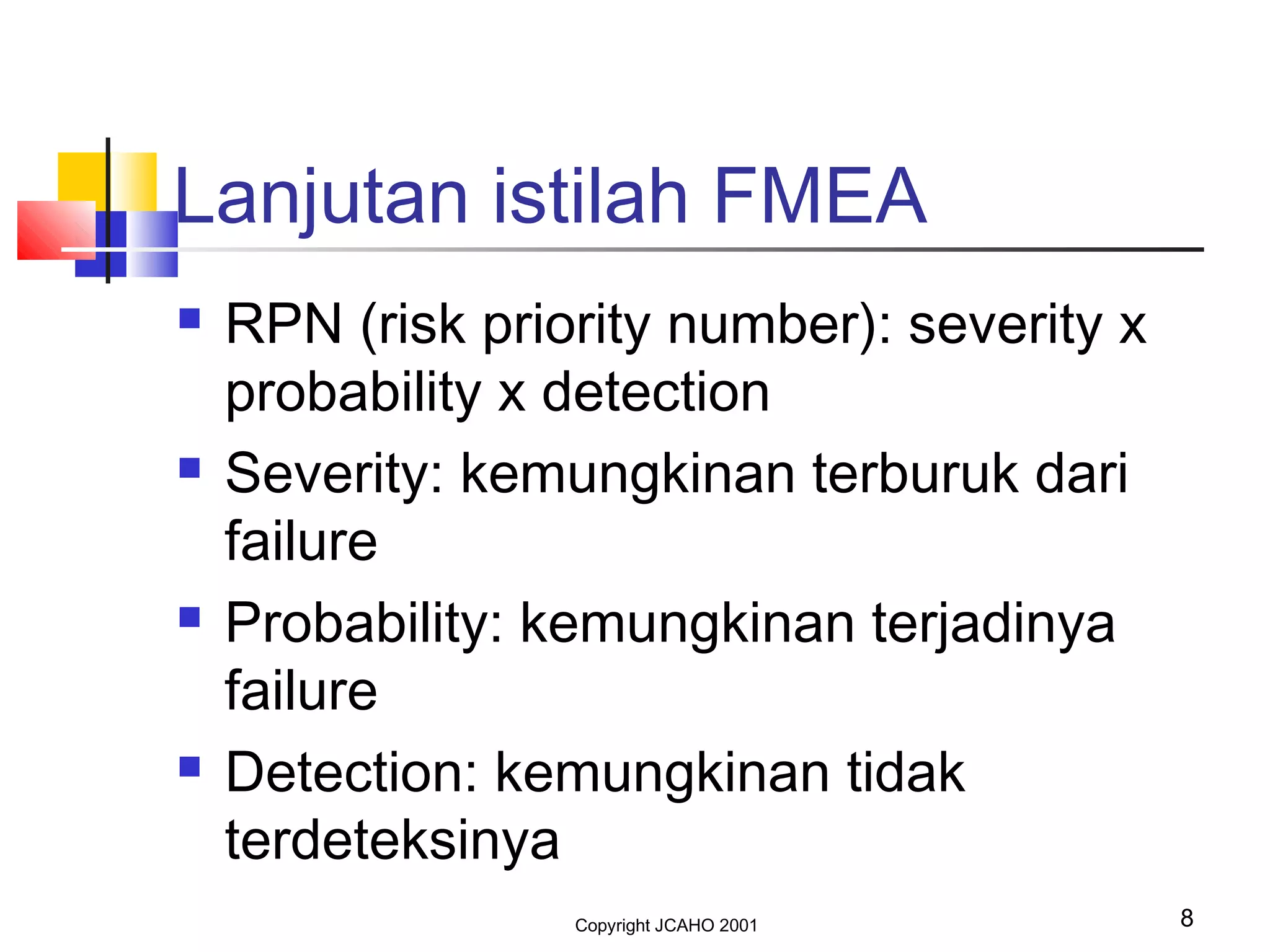 Fmea untuk akreditasi | PPT