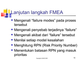 Fmea untuk akreditasi | PPT