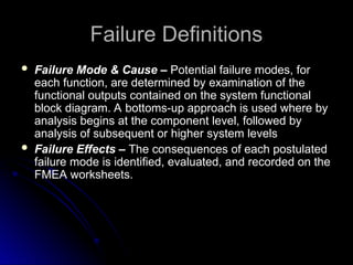 FMECA.ppt risk analysis techniques for management | PPT