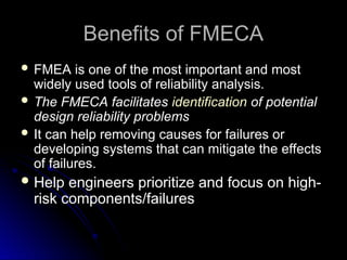 FMECA.ppt risk analysis techniques for management | PPT