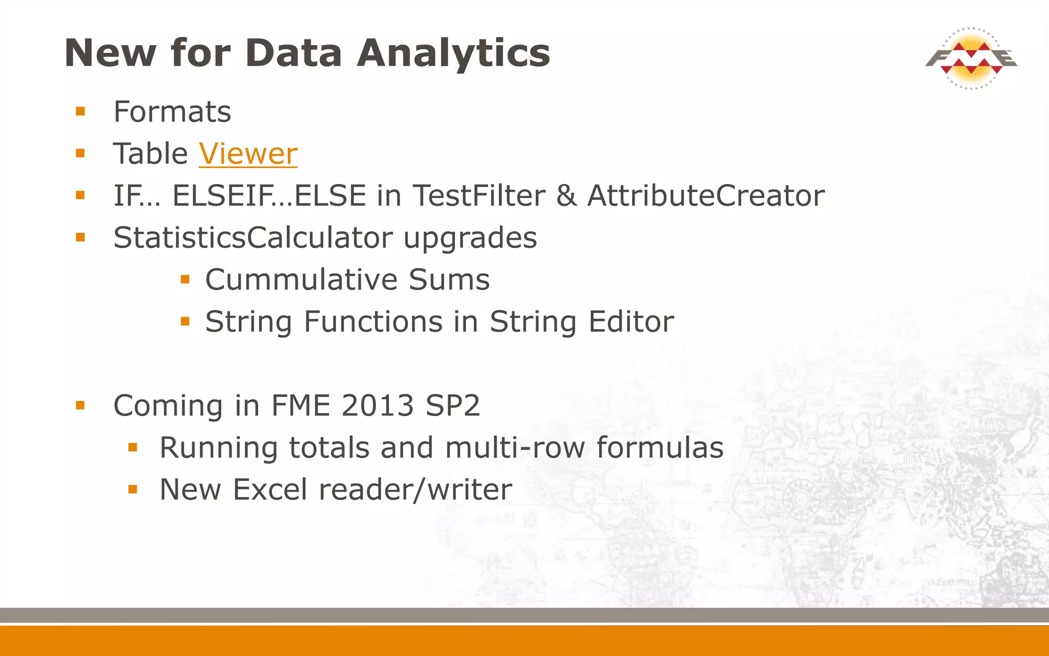 FME Data Analytics, Lightning Talk_Ken Bragg - Safe Software FME World ...