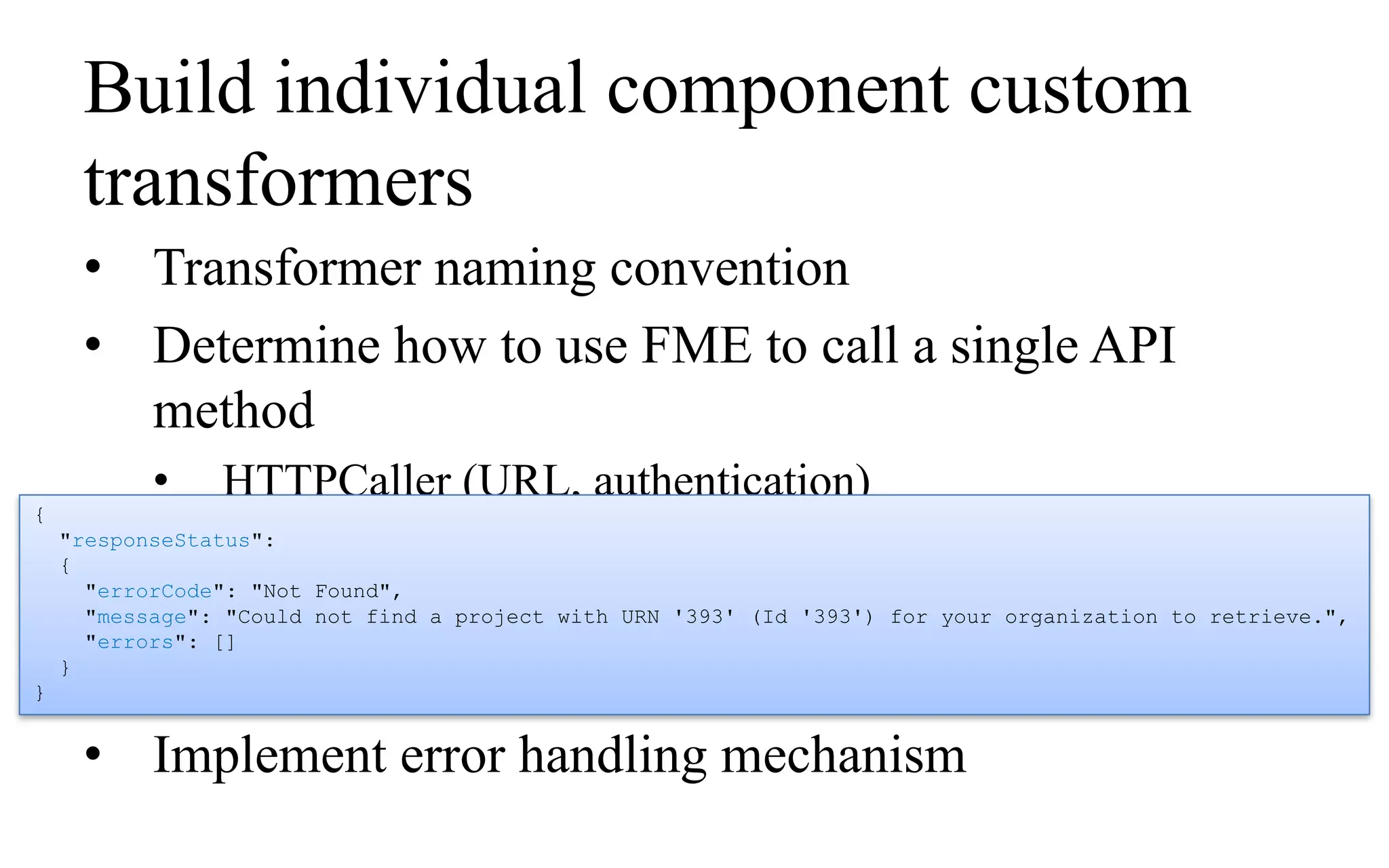 Building a REST API Interface With FME | PDF