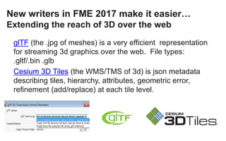Extending 3D Model Visualization with FME 2017 | PPT