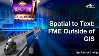 SDE to SPS (Synergi Pipeline Simulator) - Spatial Data to Text | PPTX