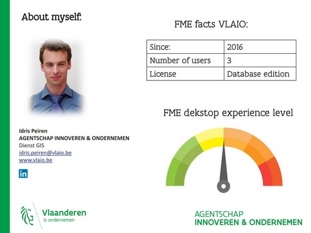VLAIO: Automating Spatial Planning with FME | PPT VLAIO: Automating Spatial Planning with FME | PPT