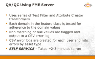Using Workbench & FME Server to Validate Storm Water Network Collection | PPT | Web Development ...