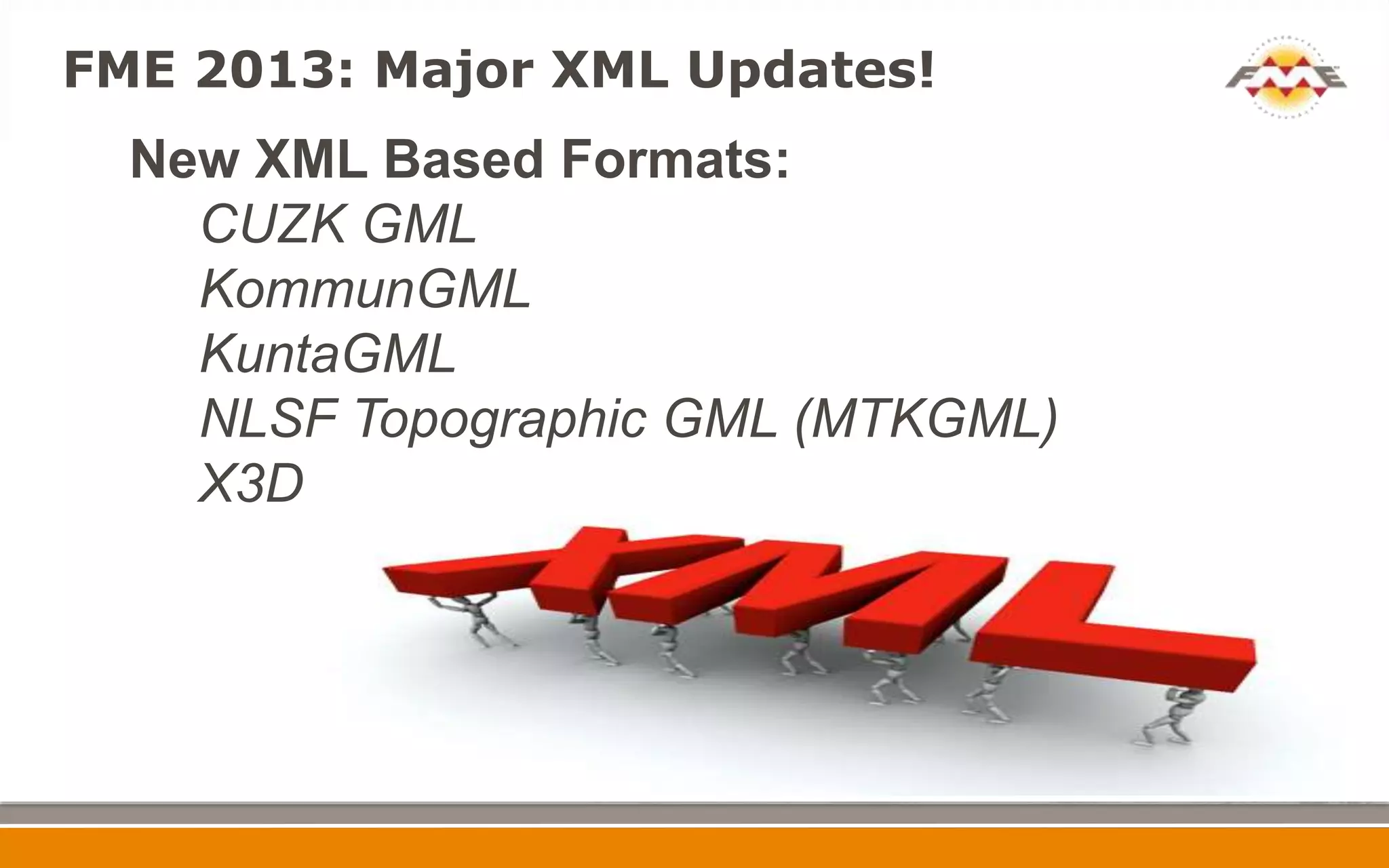 FME Lightning Talk: FME 2013, XML and JSON | PPTX