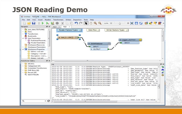 FME Lightning Talk: FME 2013, XML and JSON | PPTX
