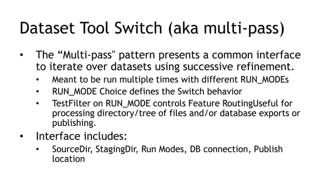 FME Server Workspace Patterns - Continued | PPTX | Databases | Computer Software and Applications