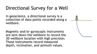 Well Directional Survey Processing in FME | PPTX