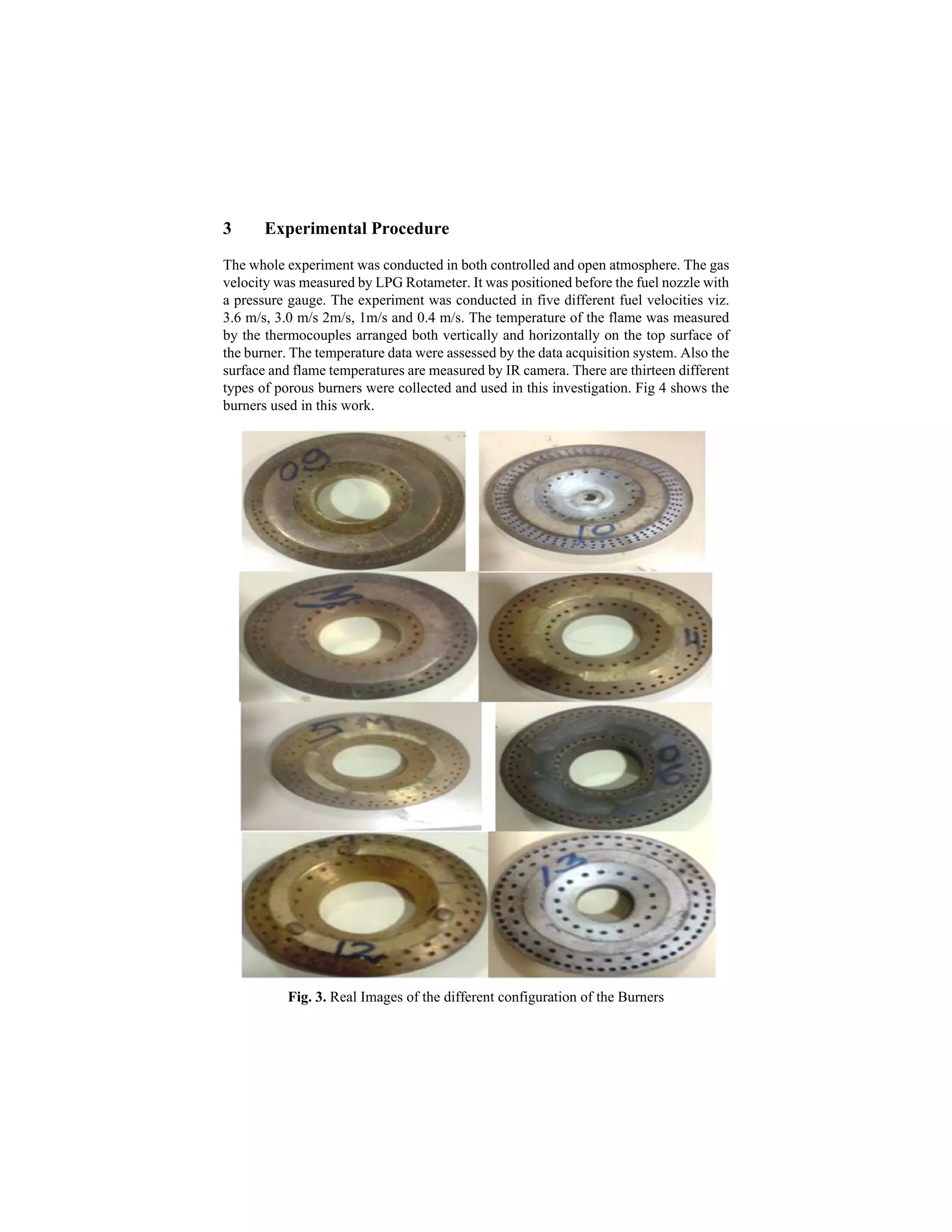CHARACTERIZATION AND EMISSION ANALYSIS OF PREMIXED AND PREHEATED POROUS ...