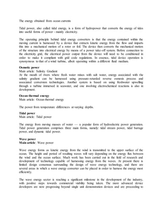 Marine Resources: Physical and biological resources, marine energy | DOCX