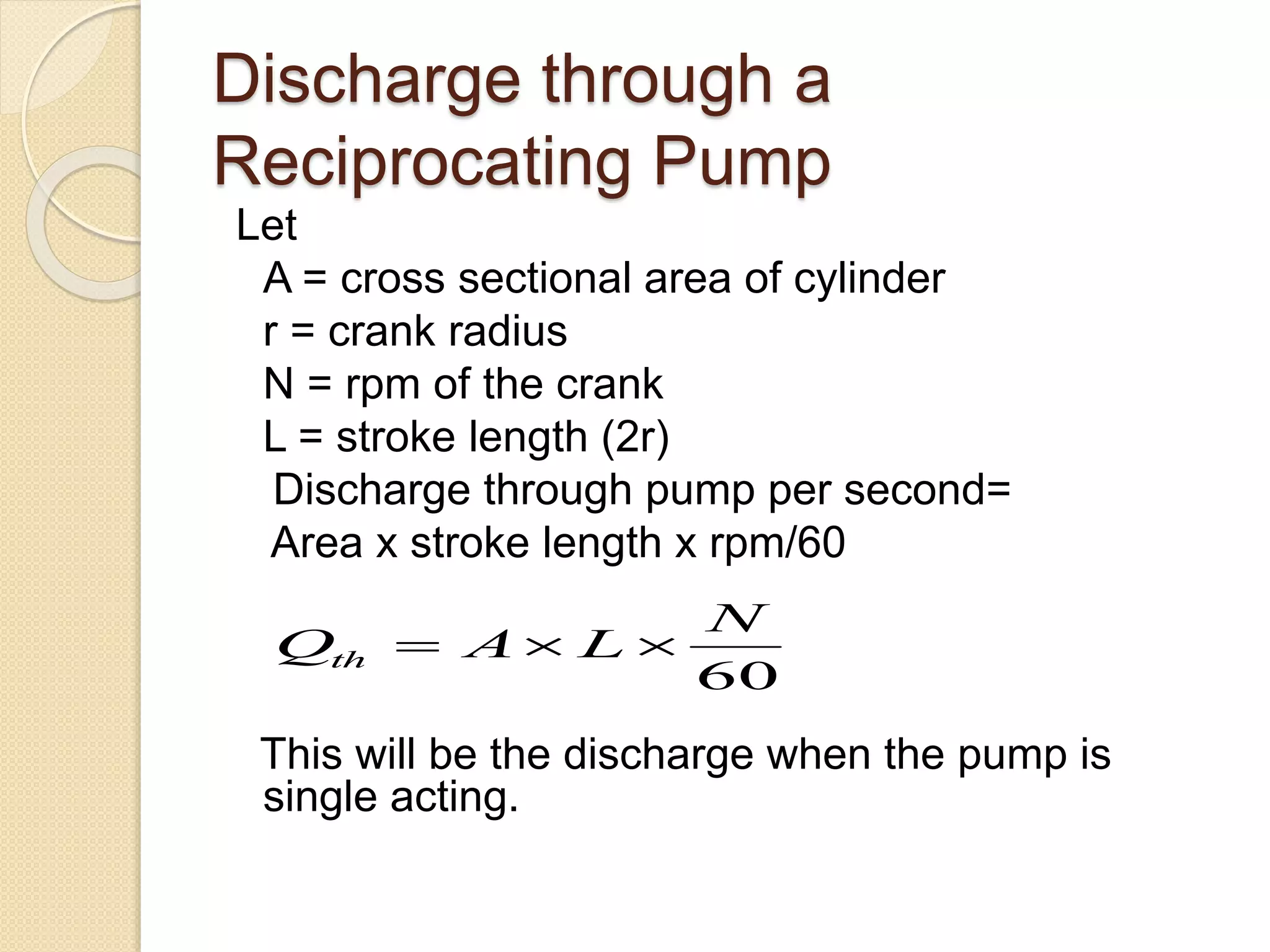 Reciprocating Pumps | PPTX