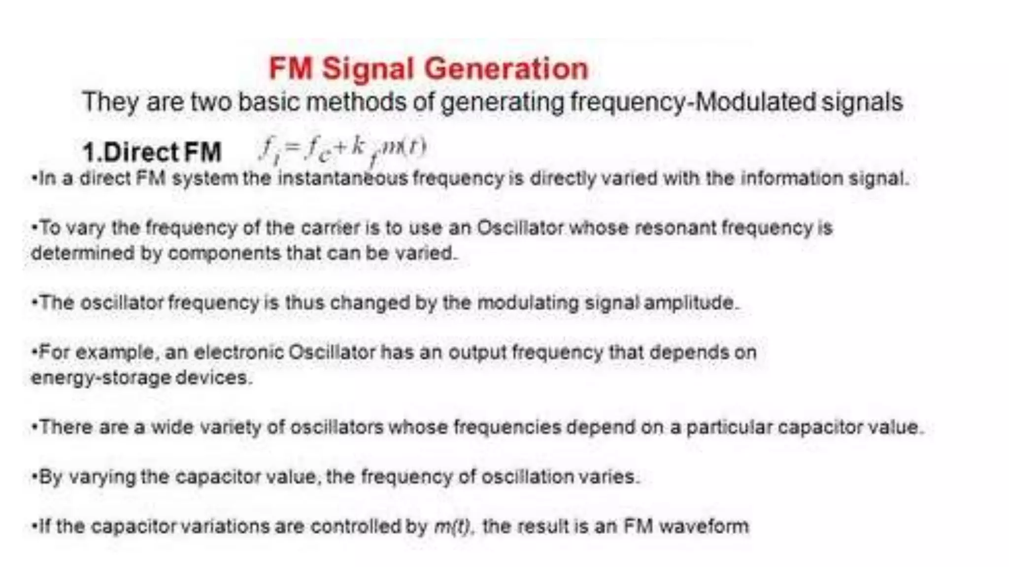 Fm generation | PPTX