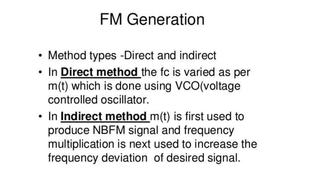 Fm generation | PPTX