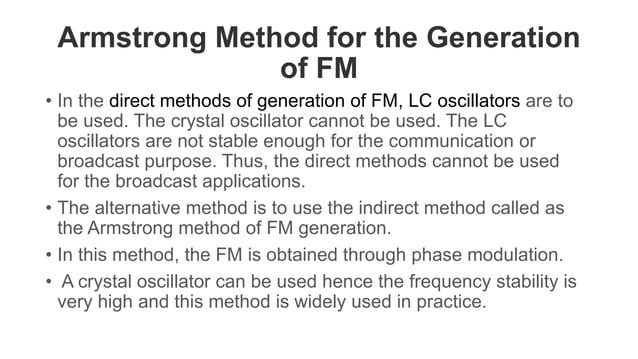 Fm generation | PPTX