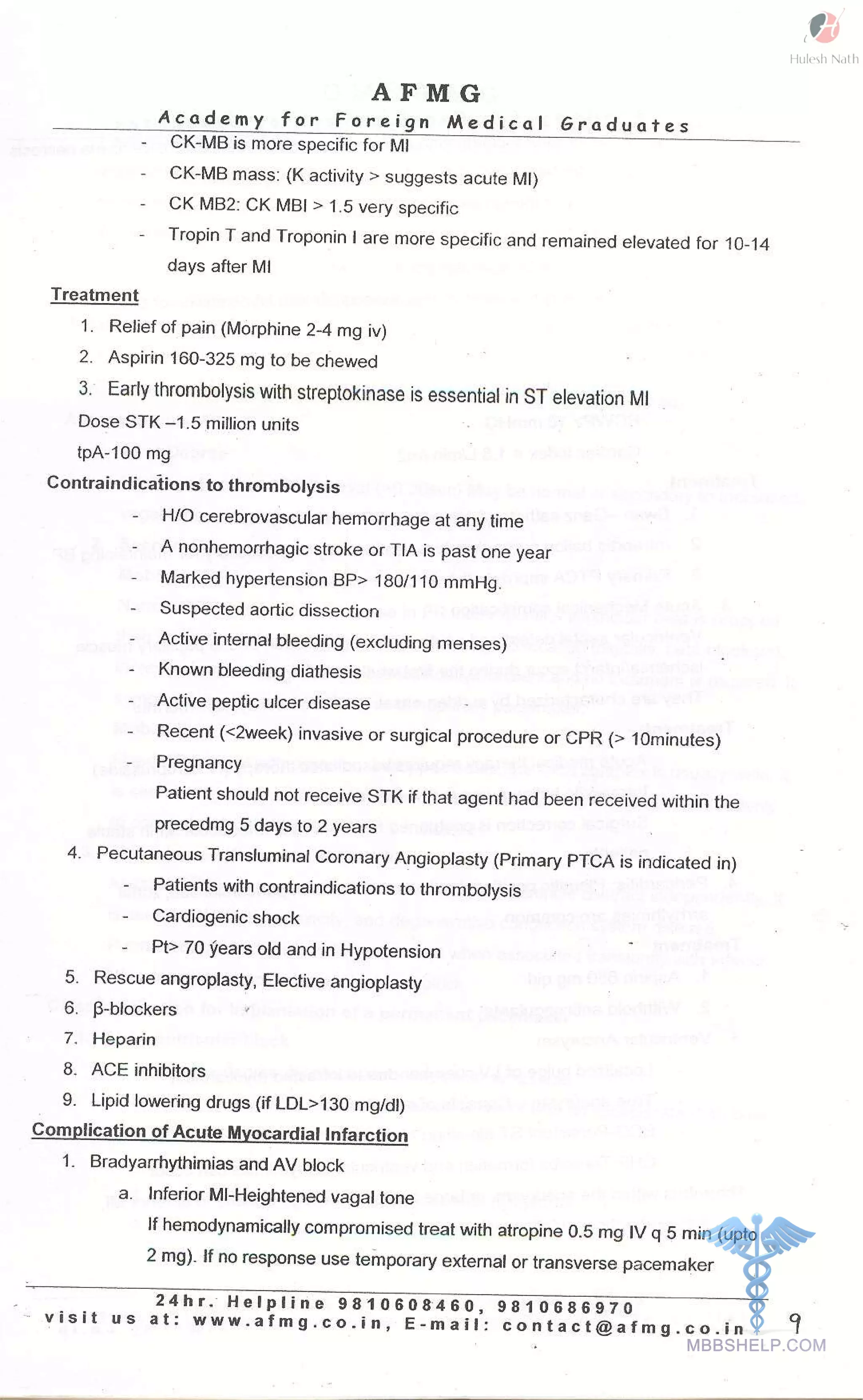 FMGE Notes - General Medicine | PDF