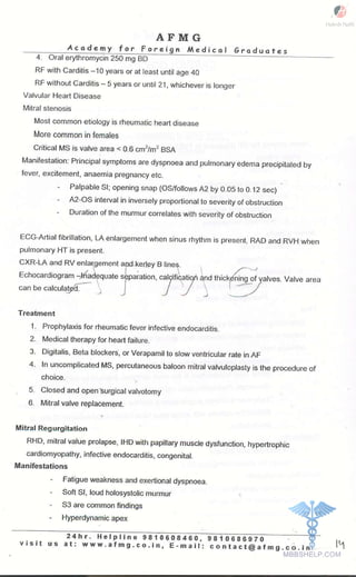 FMGE Notes - General Medicine | PDF