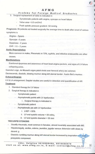 FMGE Notes - General Medicine | PDF