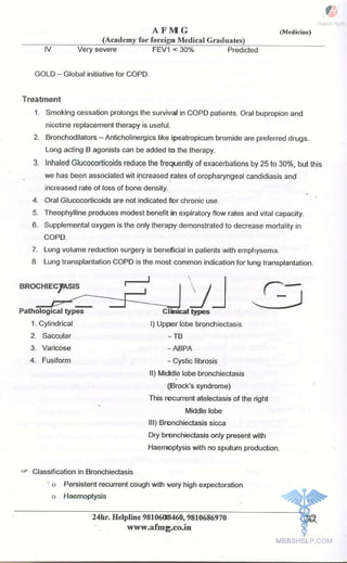 FMGE Notes - General Medicine | PDF