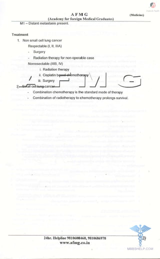 FMGE Notes - General Medicine | PDF