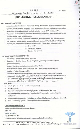 FMGE Notes - General Medicine | PDF