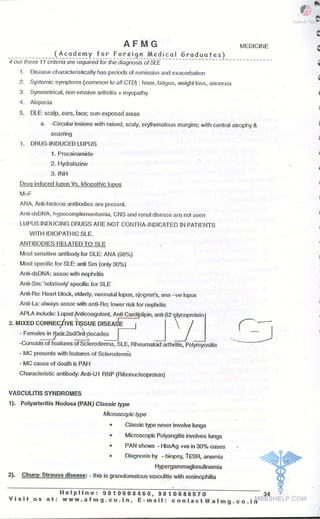 FMGE Notes - General Medicine | PDF