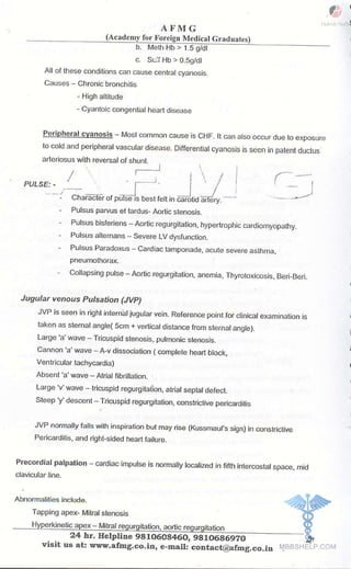FMGE Notes - General Medicine | PDF