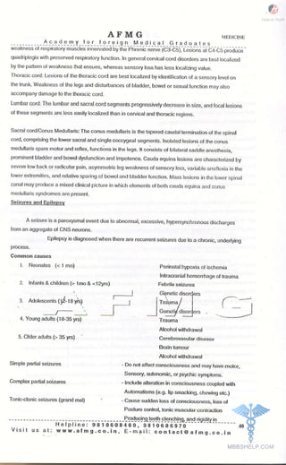 FMGE Notes - General Medicine | PDF