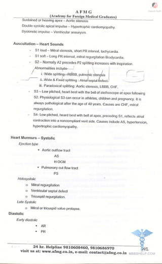 FMGE Notes - General Medicine | PDF