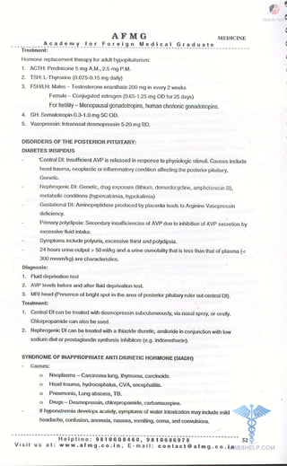 FMGE Notes - General Medicine | PDF
