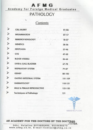 FMGE Notes - Pathology | PDF