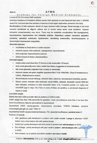 FMGE Notes - Pediatrics | PDF