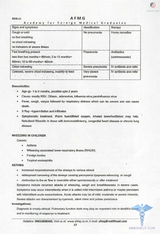 FMGE Notes - Pediatrics | PDF