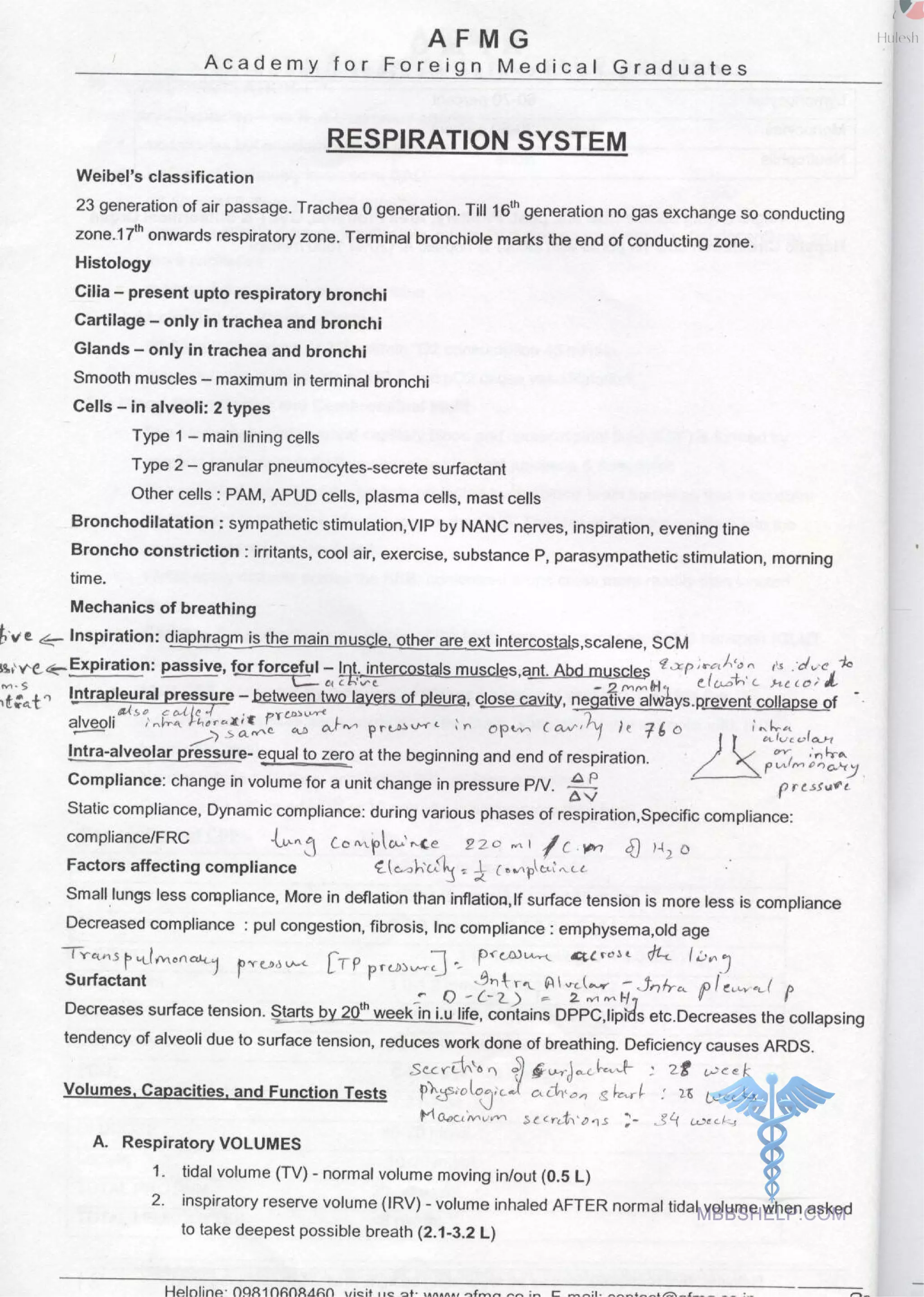 FMGE Notes - Physiology | PDF
