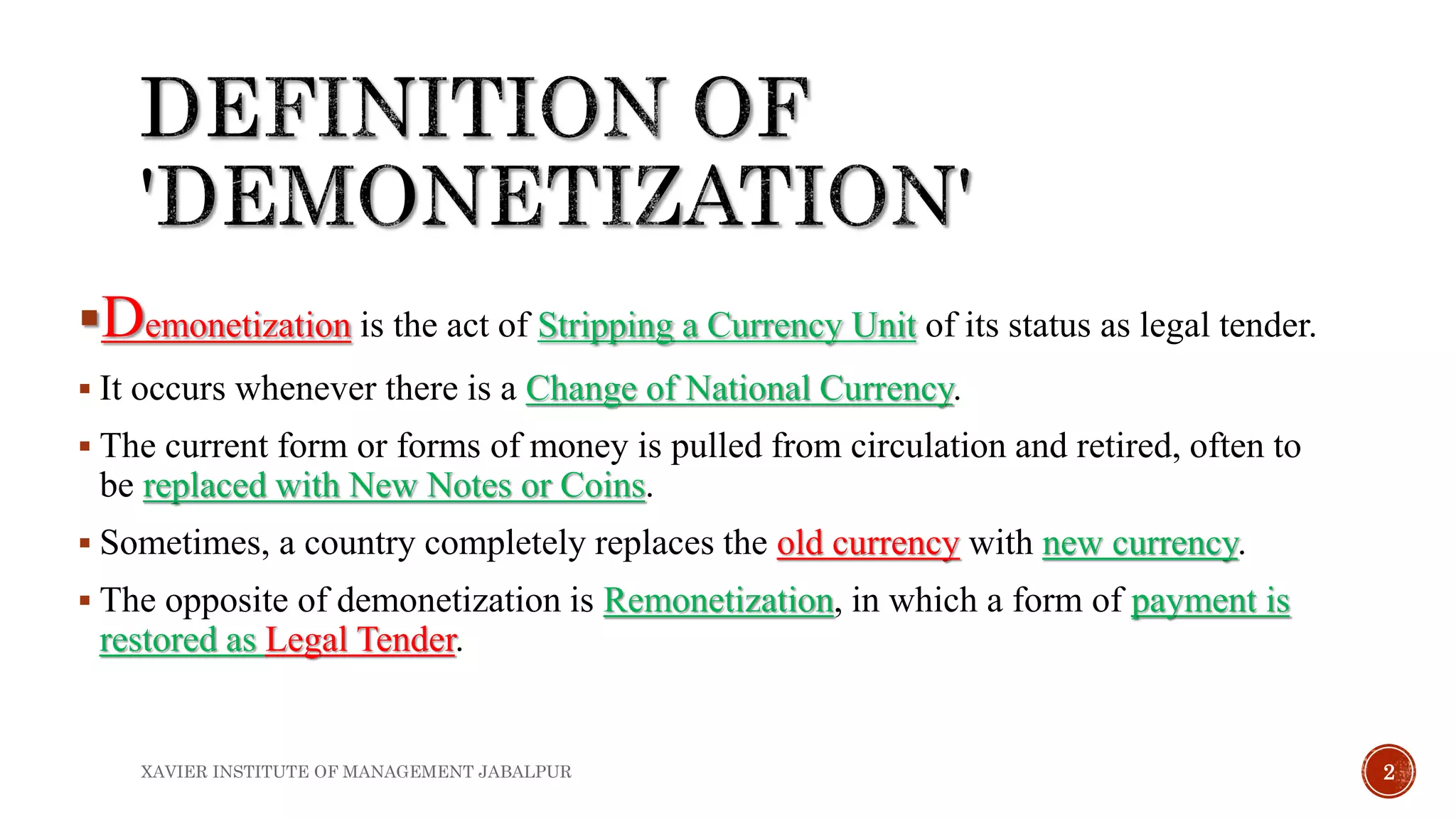 Con’s of Demonetization | PPTX