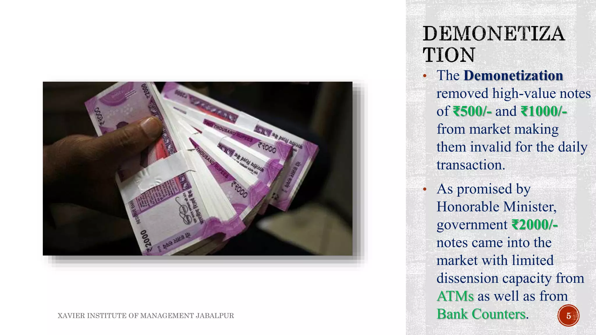 Con’s of Demonetization | PPTX