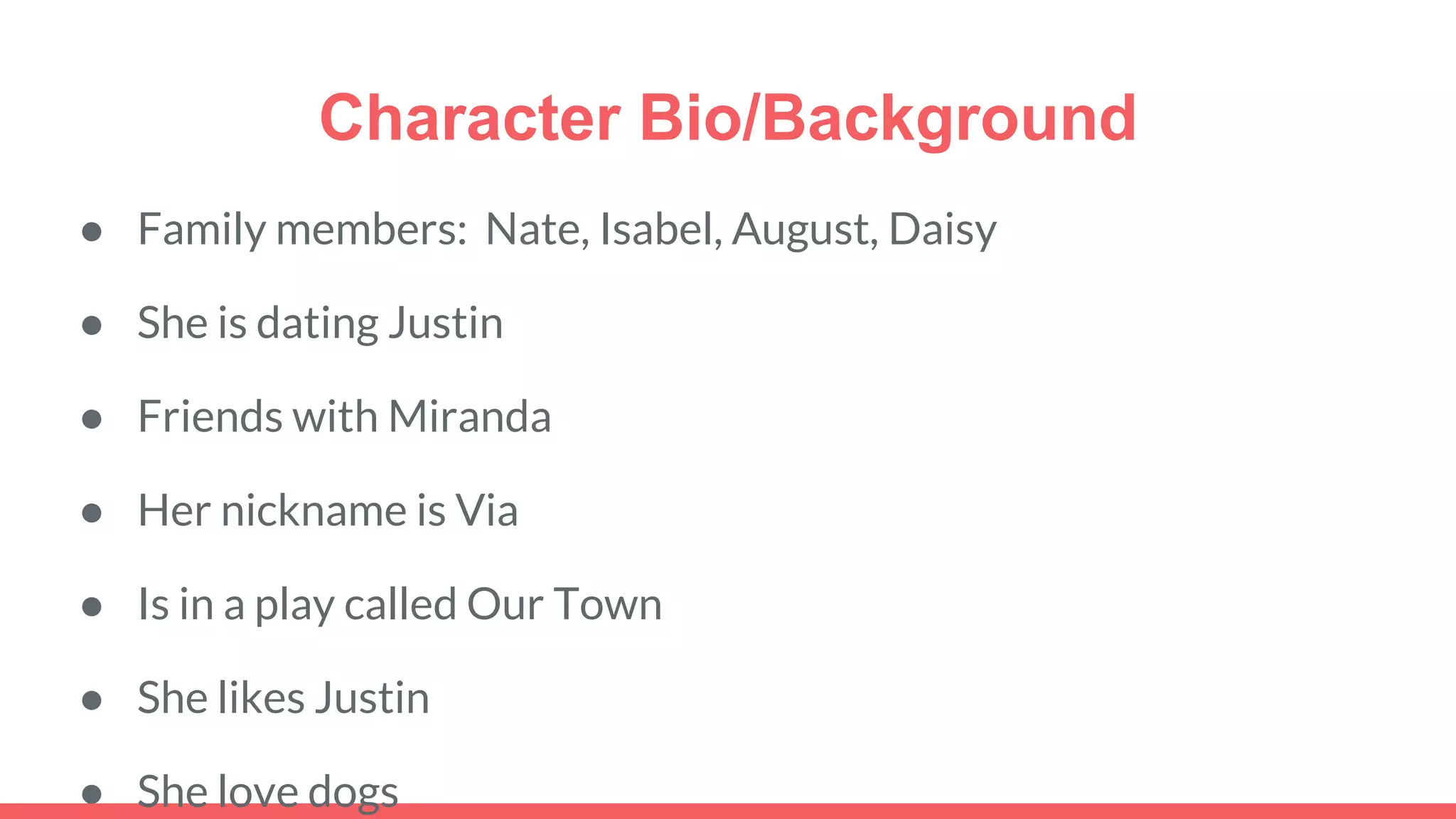 Wonder Character Project | PPT