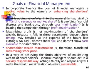 FM I - Chapter 1, An Overview of Financial Management.ppt