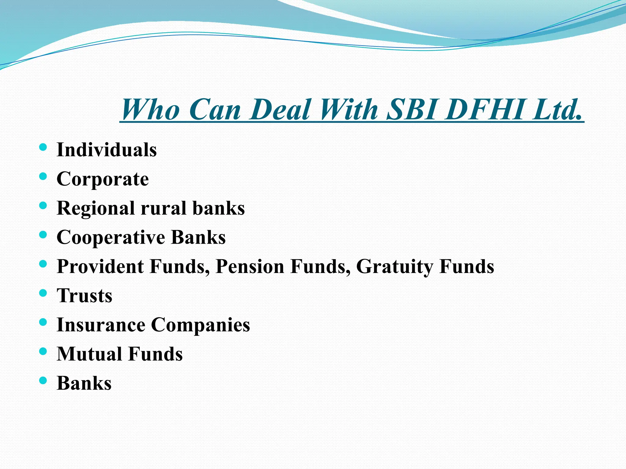 Discount House Financing Money Market of India | PPTX
