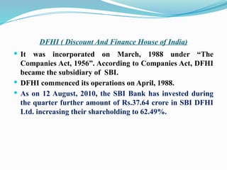 Discount House Financing Money Market of India | PPTX