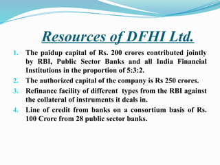 Discount House Financing Money Market of India | PPTX
