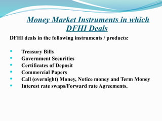 Discount House Financing Money Market of India | PPTX