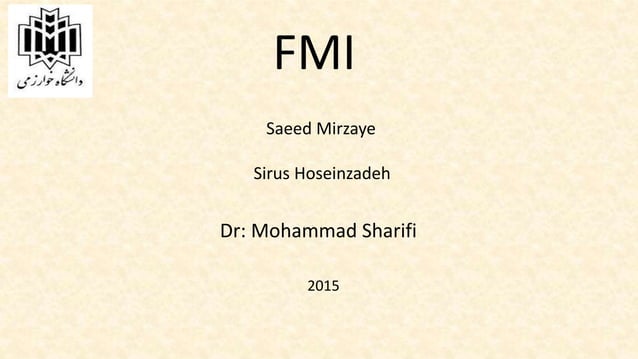 Fmi log presentation | PPTX | Geology | Science