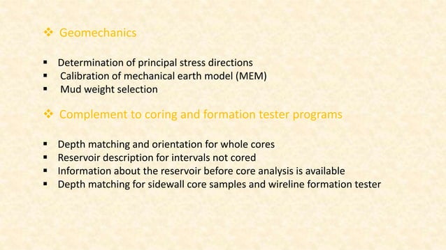Fmi log presentation | PPTX | Geology | Science