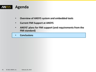 FMI Product Implementation at ANSYS - Sameer Kher | PPTX