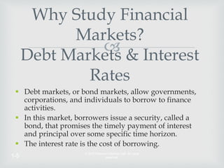 Financial Markets & Institutions | PPT